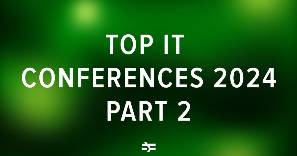 Top conferences in IT. Part 2