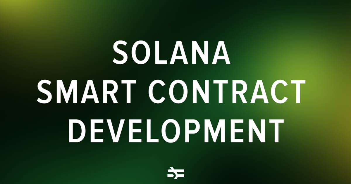 How to develop a Solana smart contract How to develop a Solana smart contract